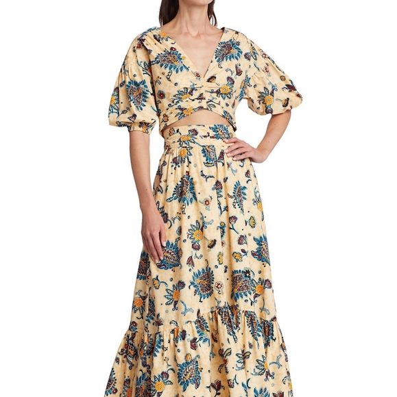 A.L.C. | Tops | Nwt Alc Rylan Puff Sleeve Cropped Top | Poshmark